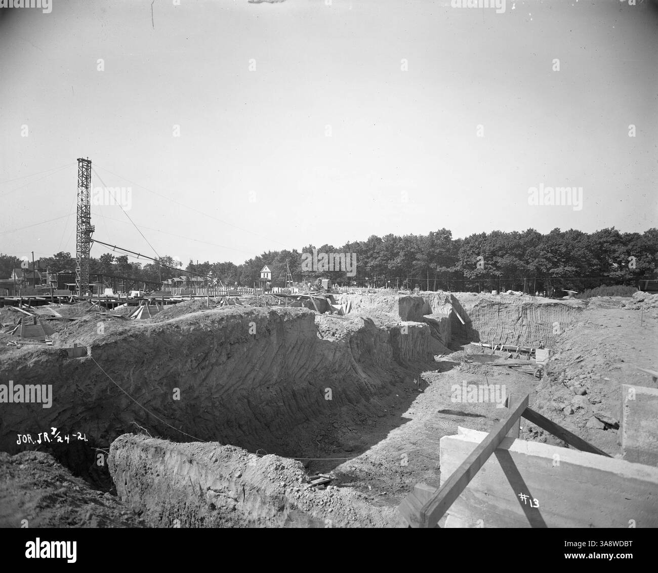 The construction of Jordan Jr. High School, completed in 1922, is ...