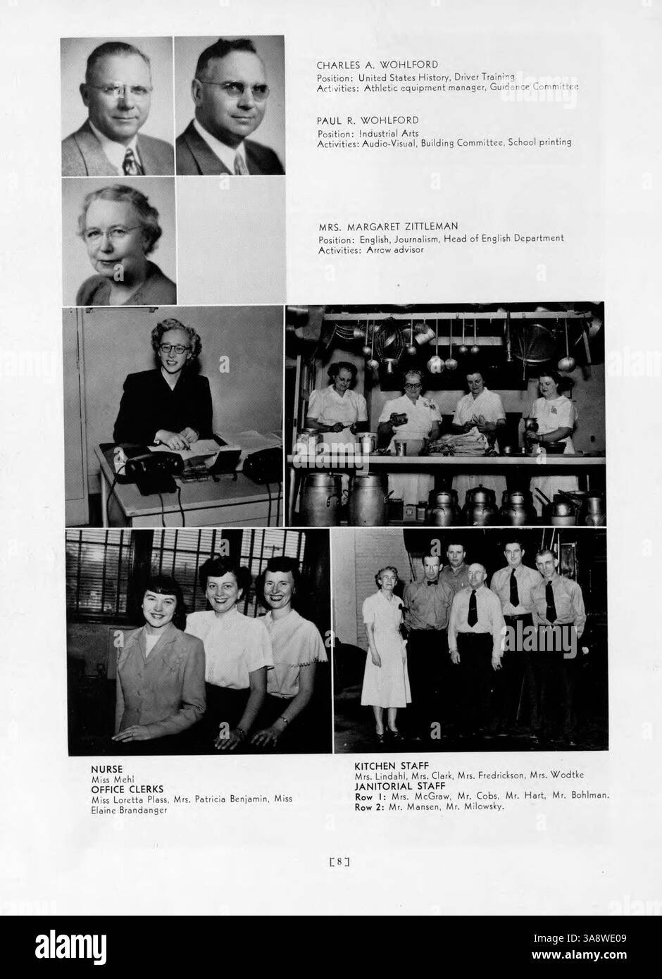 Various events from the 1950 1951 school year hi-res stock photography ...
