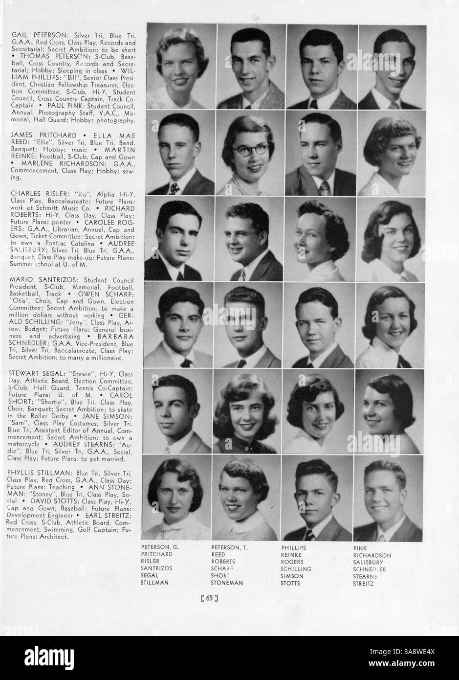The 1951 'Wagistanian' yearbook from Southwest High School features the ...