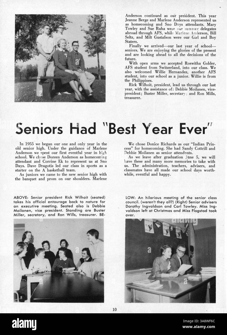 The 1957 Hopkins High Yearbook, titled 'Warrior,' documents the 1956 ...
