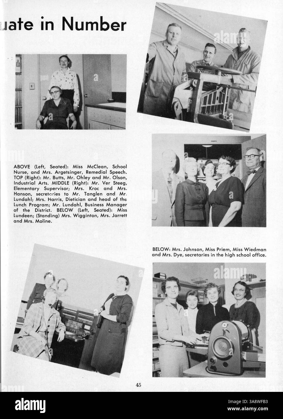 The 1957 'Warrior' yearbook from Hopkins High School documents key ...