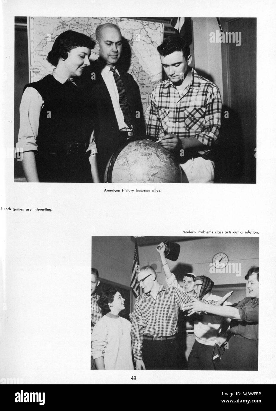 This high school yearbook from 1957 highlights the activities, students ...
