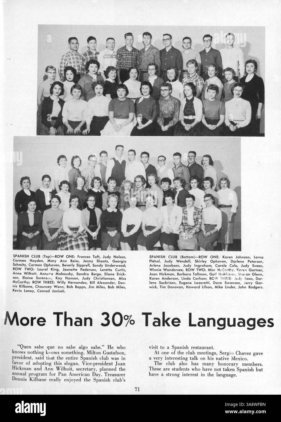 This high school yearbook from 1957 documents student life at Hopkins ...