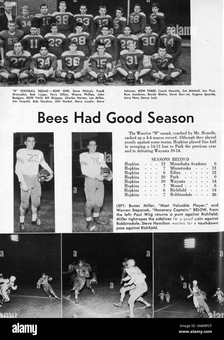 The 1957 Hopkins High 'Warrior' yearbook showcases student groups ...