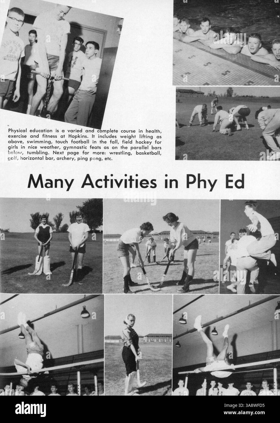 The 1957 hopkins high yearbook showcases the 1956 1957 academic hi-res ...