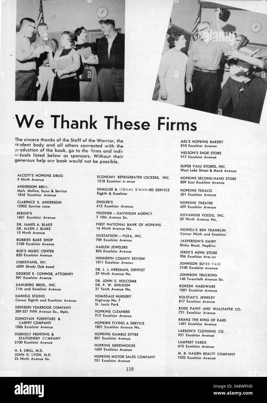 This 1957 yearbook from hopkins high school provides a snapshot hi-res ...