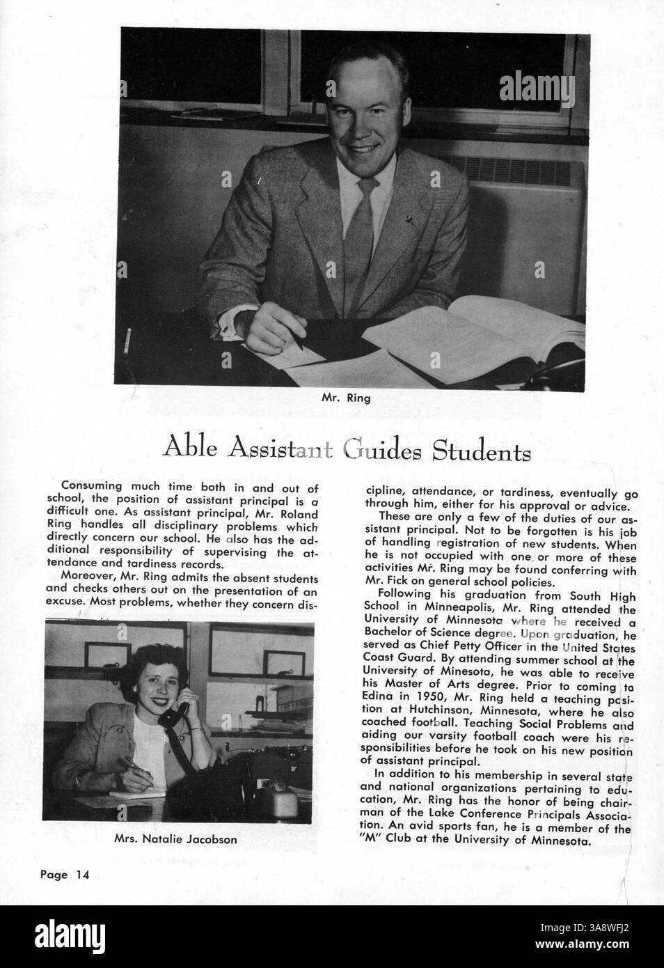 The 'Whigrean' yearbook from 1954 at Edina-Morningside High School ...