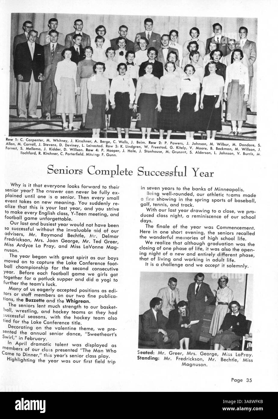 The 1954 'Whigrean' yearbook captures a full picture of student life at ...