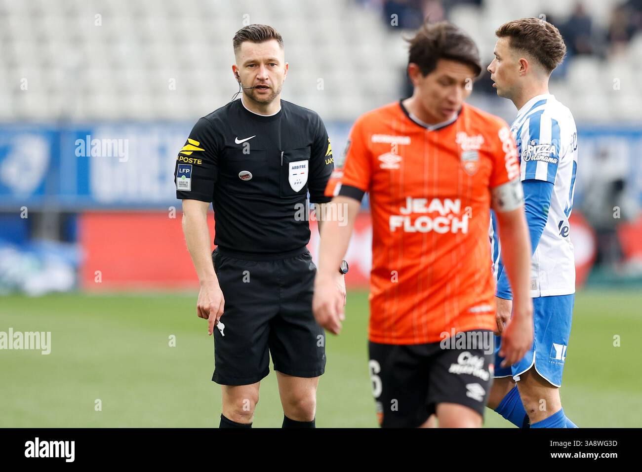 Geoffrey KUBLER (ARBITRE) during the Ligue 2 BKT match between Grenoble ...