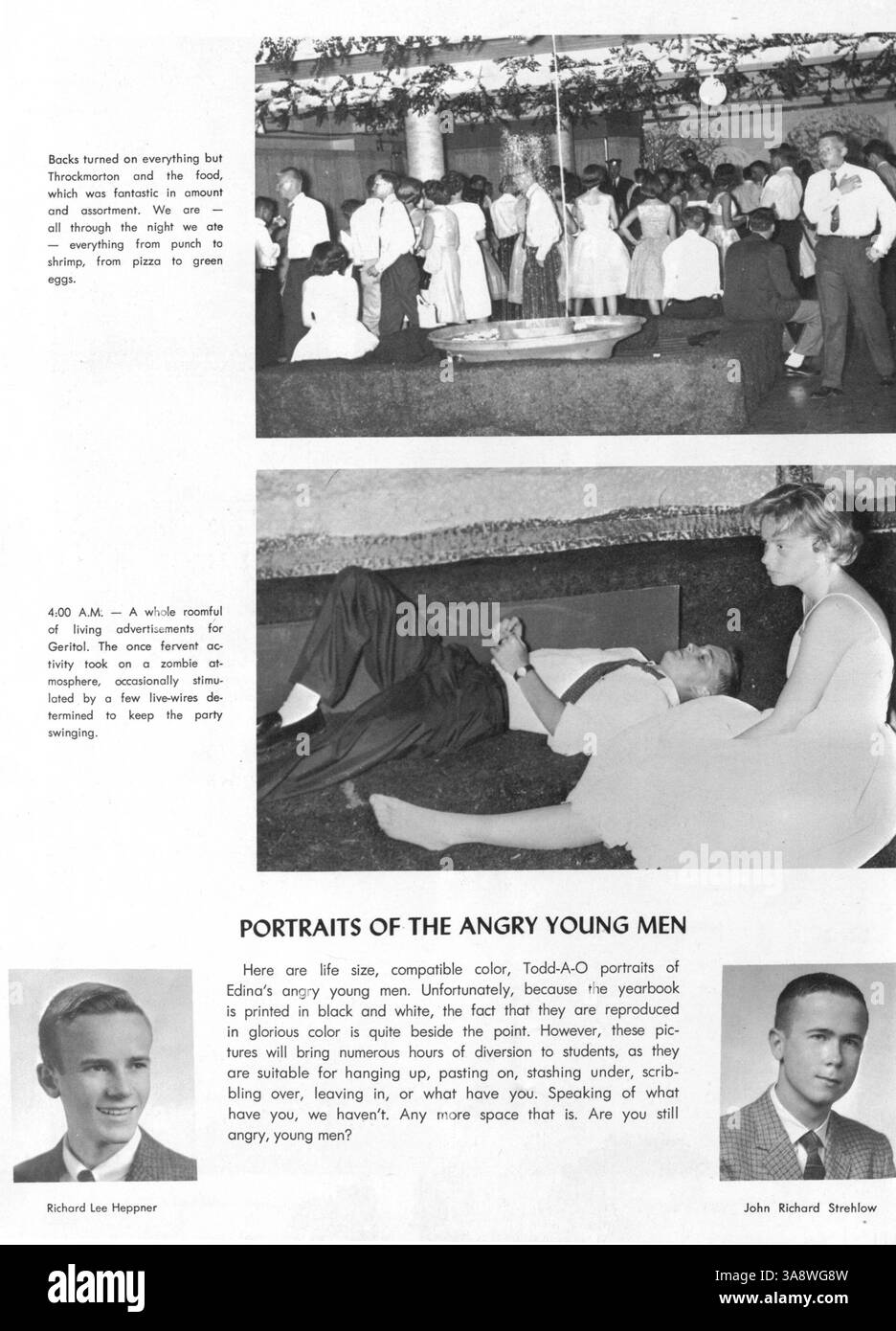 The 1959 Edina-Morningside High Yearbook documents significant events ...