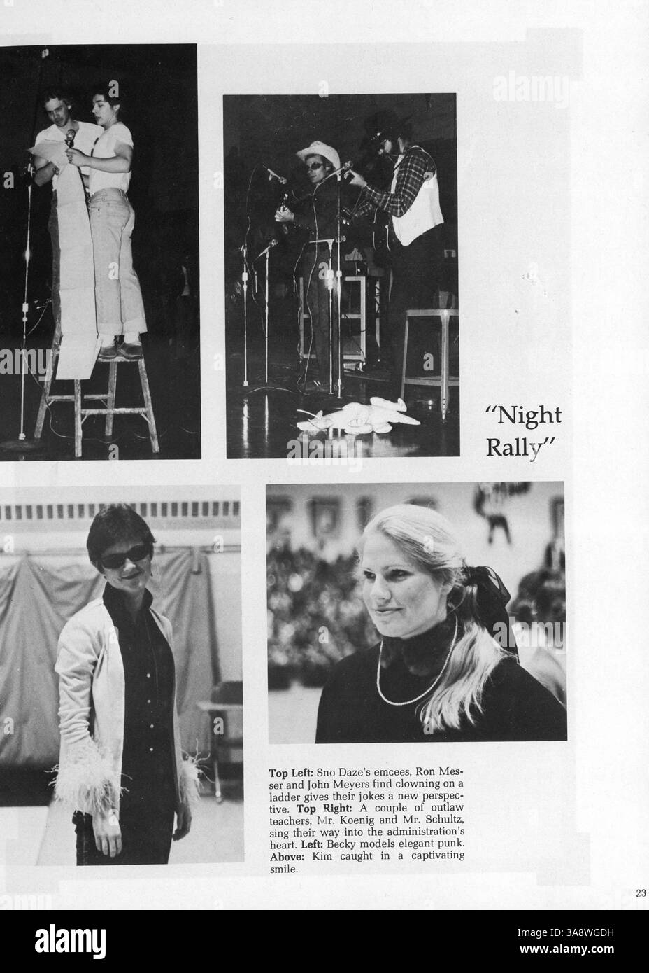 The 1981 Osseo High School yearbook, 'Osseo's Greatest Hits,' captures ...