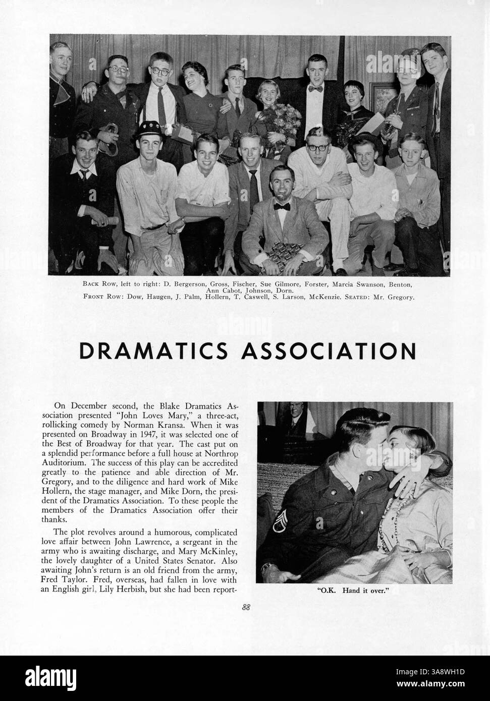 The 1956 Blake Yearbook, 'Call-o-pan', highlights the events and ...