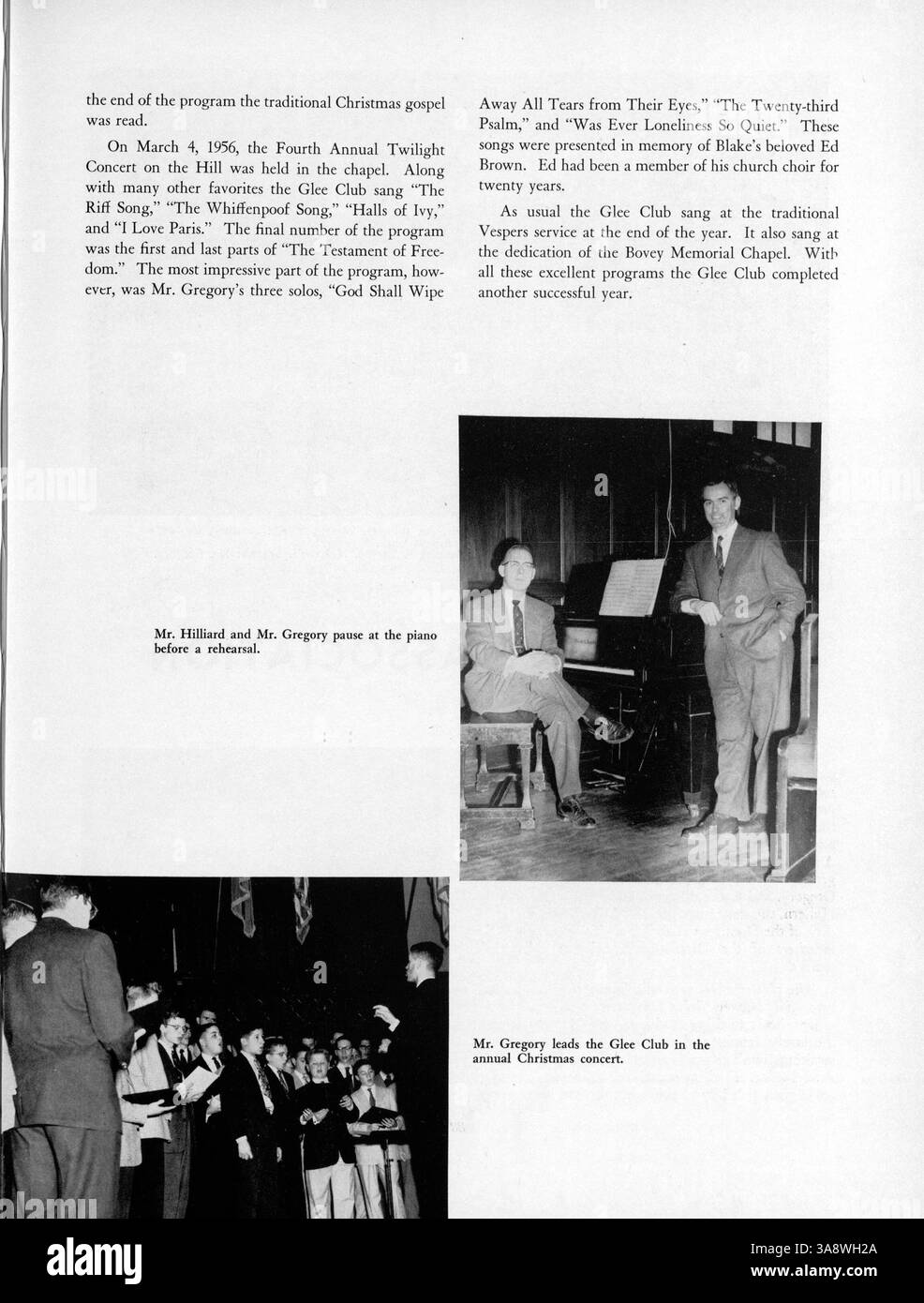 The 1956 Blake Yearbook, 'Call-o-pan', provides a historical account of ...