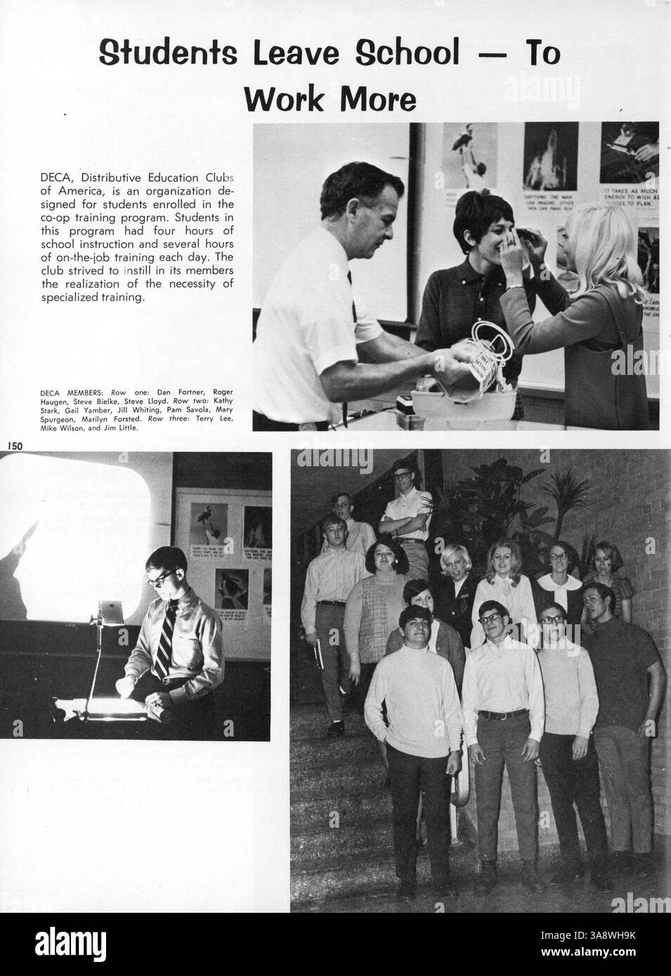 The 1969 yearbook from Lincoln High School documents the 1968-1969 ...