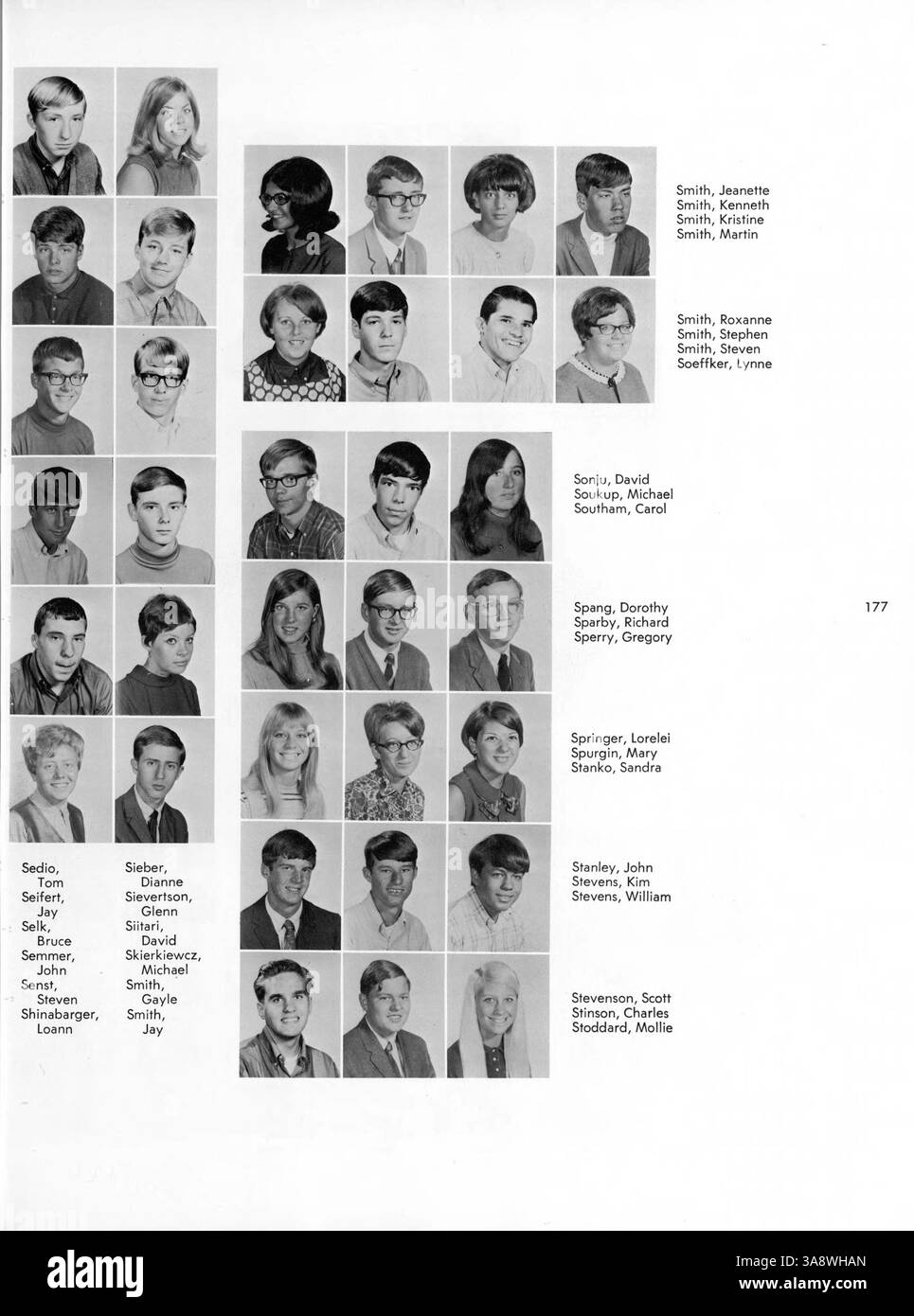The 1969 lincoln high yearbook showcases students hi-res stock ...