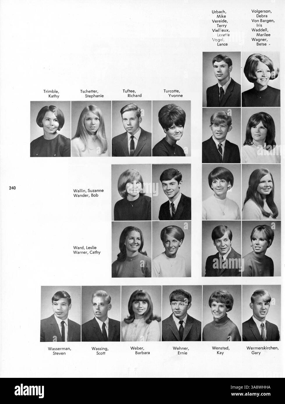 This 1969 yearbook captures major events hi-res stock photography and ...
