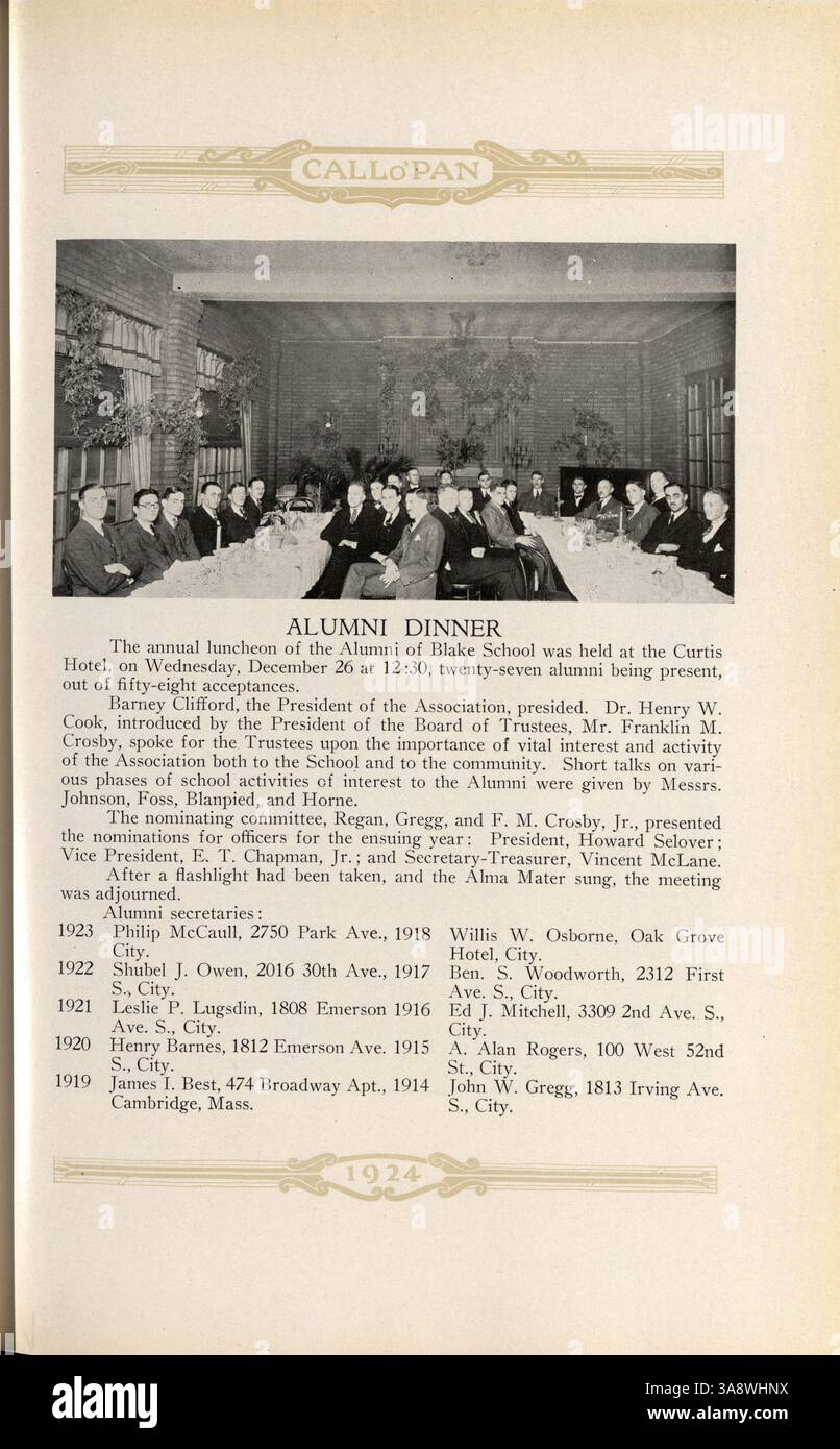 This high school annual from 1924 documents the 1923 1924 school hi-res stock photography and ...