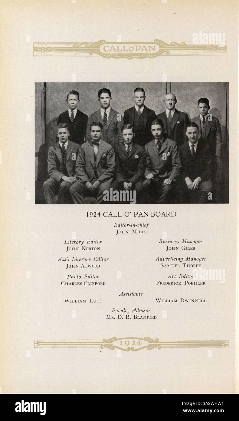 1924 blake high hi-res stock photography and images - Alamy