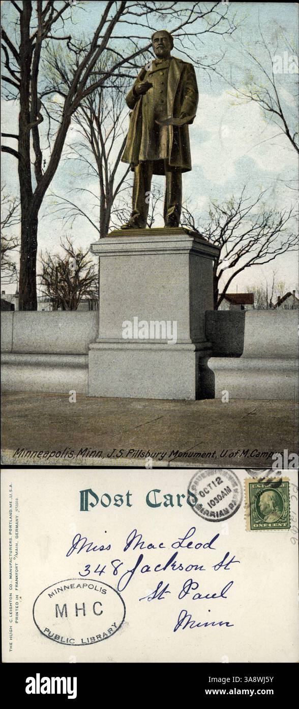A photo of the J.S. Pillsbury Monument located on the University of ...
