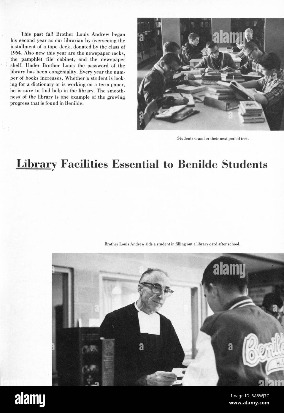 This Benilde High Yearbook from 1965 provides a detailed visual and written record of the school ...