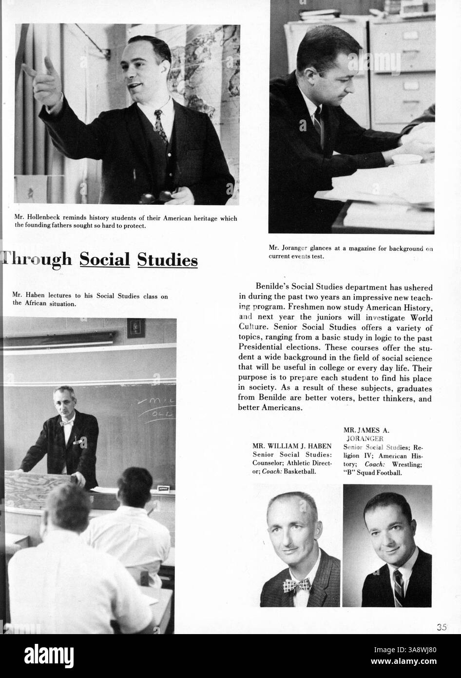 This yearbook from Benilde High School in 1965 offers a detailed account of the student body ...