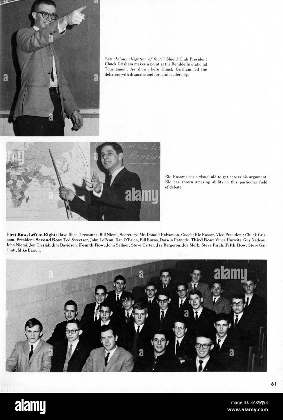 This Benilde High School yearbook from 1965 features student portraits, faculty profiles ...