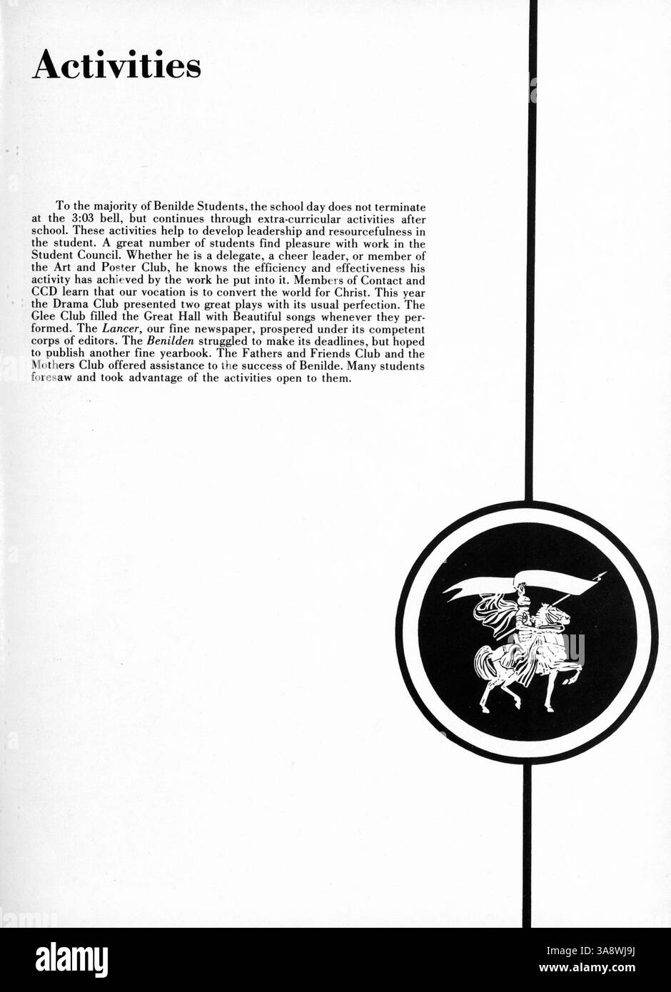 The 1965 yearbook from Benilde High School features a complete overview ...