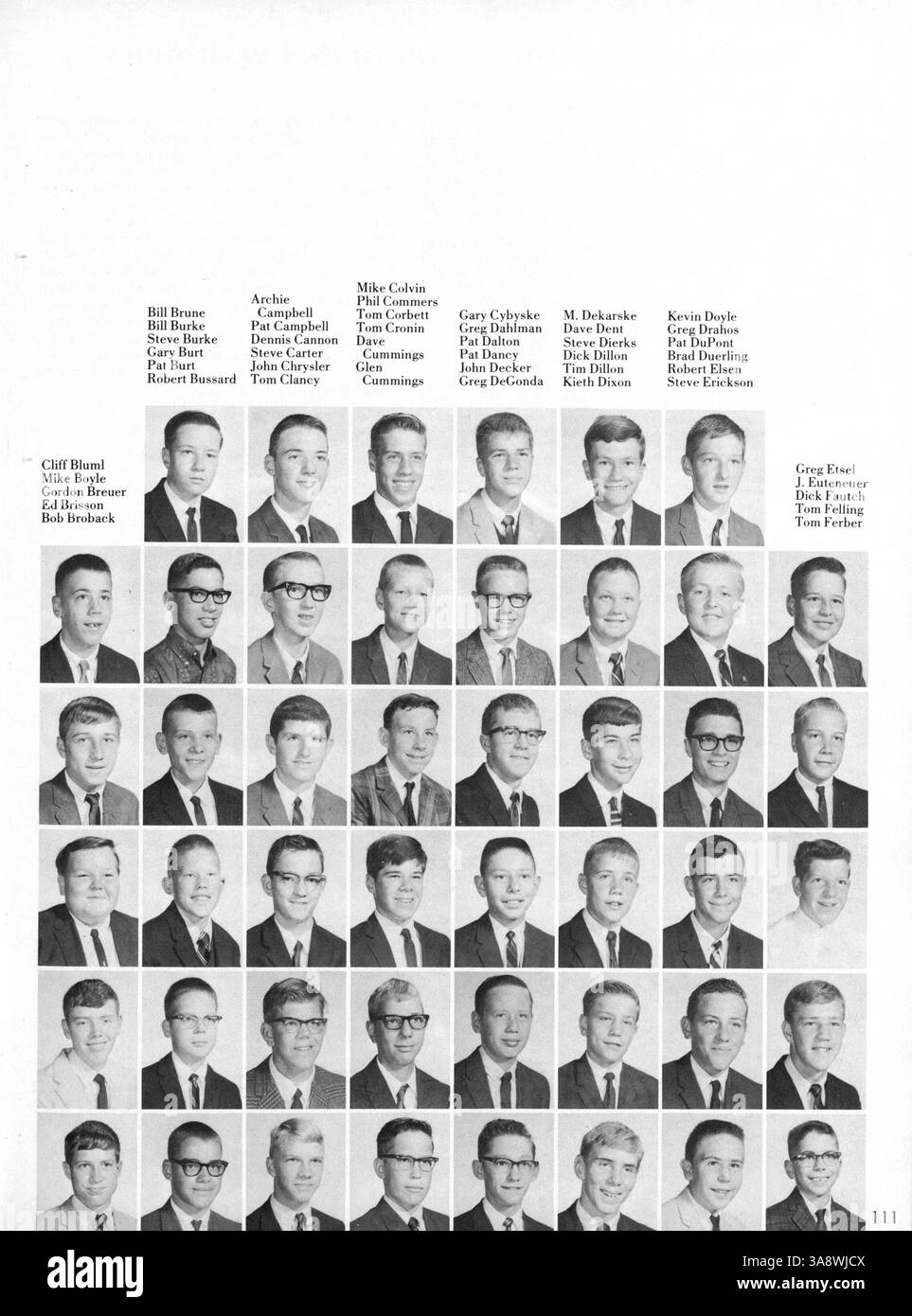 This 1965 yearbook captures the spirit of benilde high hi-res stock ...