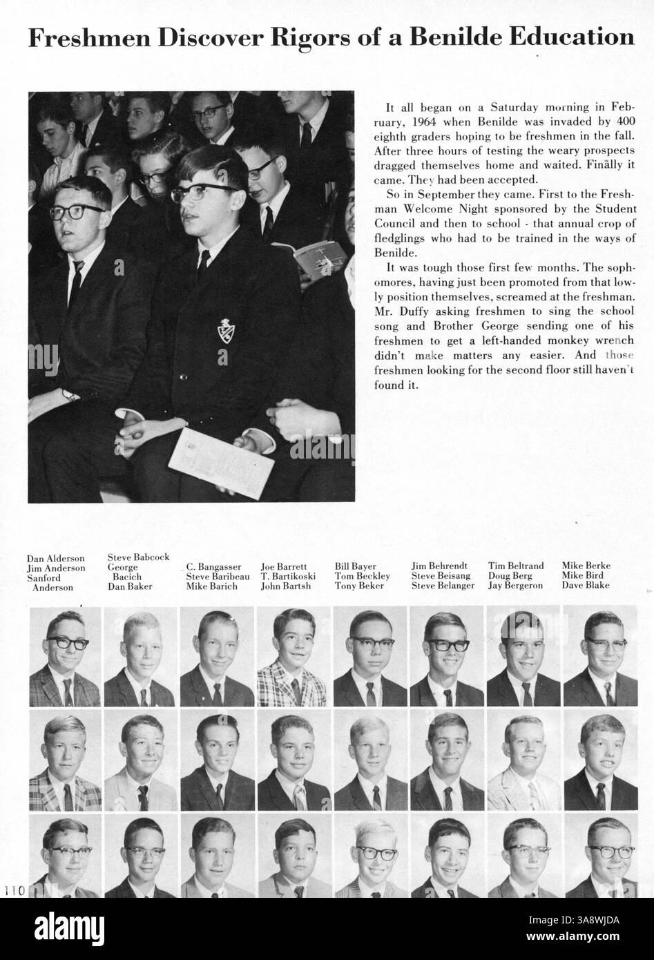 The 1965 Benilde High Yearbook documents the key moments of the 1964-1965 school year, including ...
