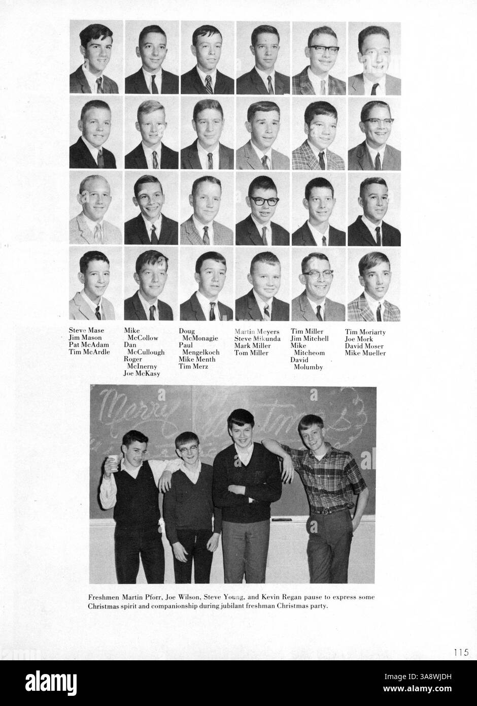 This 1965 benilde high yearbook captures the achievements of students hi-res stock photography ...