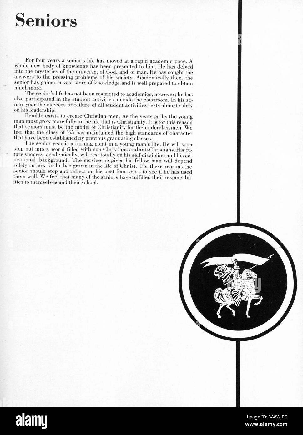 The 1965 Benilde High Yearbook showcases the school year, highlighting student achievements ...