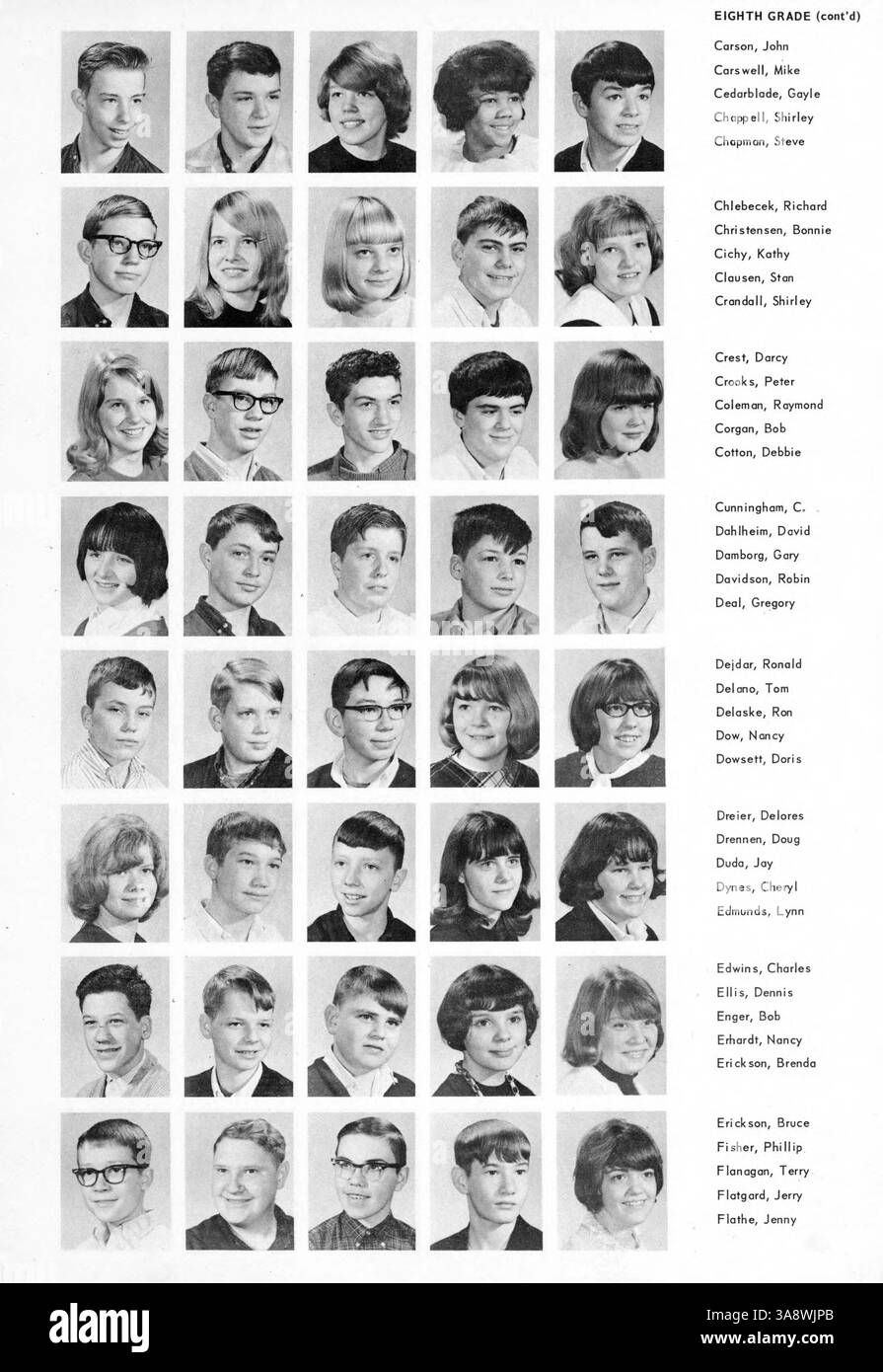 The 1965 Sanford Jr. High Yearbook features a collection of photographs ...
