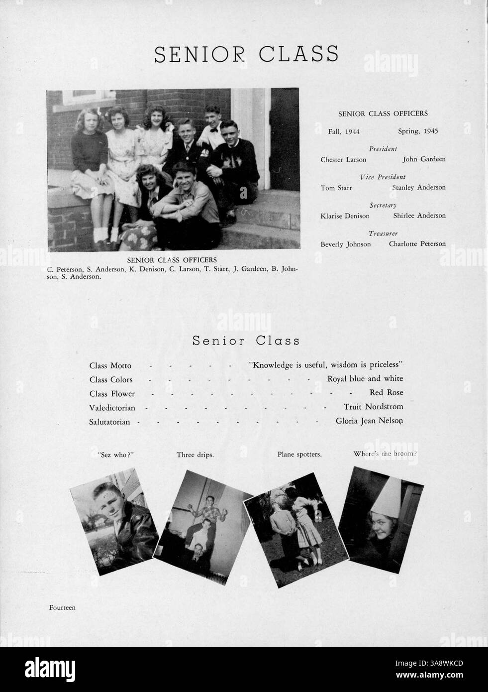 Minnehaha Academy’s 1945 'Antler' yearbook documents key aspects of the 1944-1945 school year ...