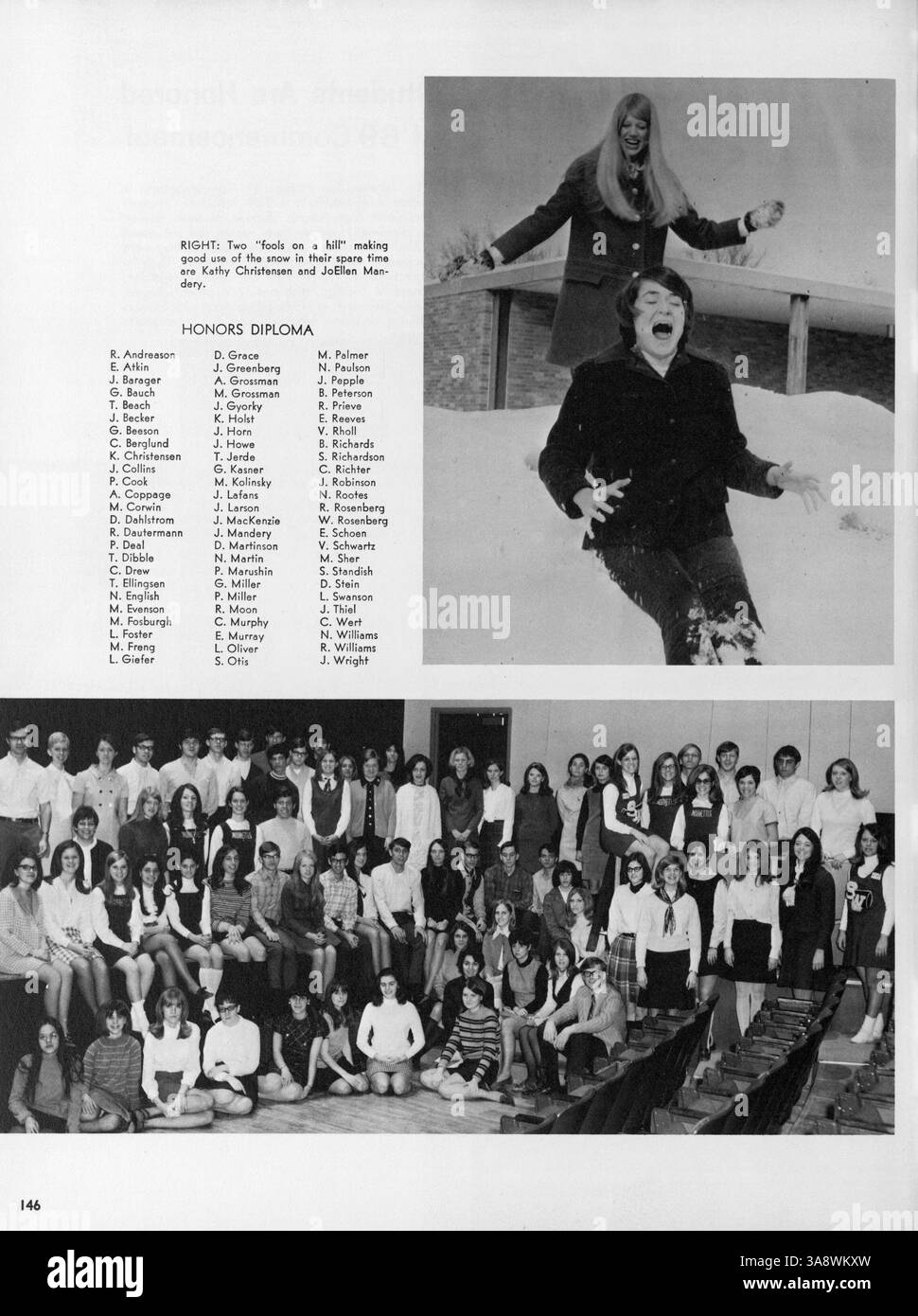 Major school events throughout the 1968 1969 academic year hi-res stock ...