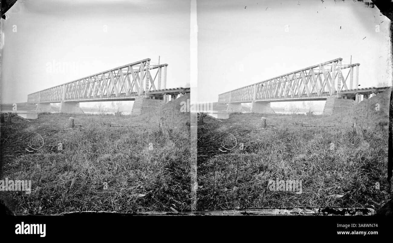 The Northern Pacific Railroad Bridge, located near Brainerd, is an ...