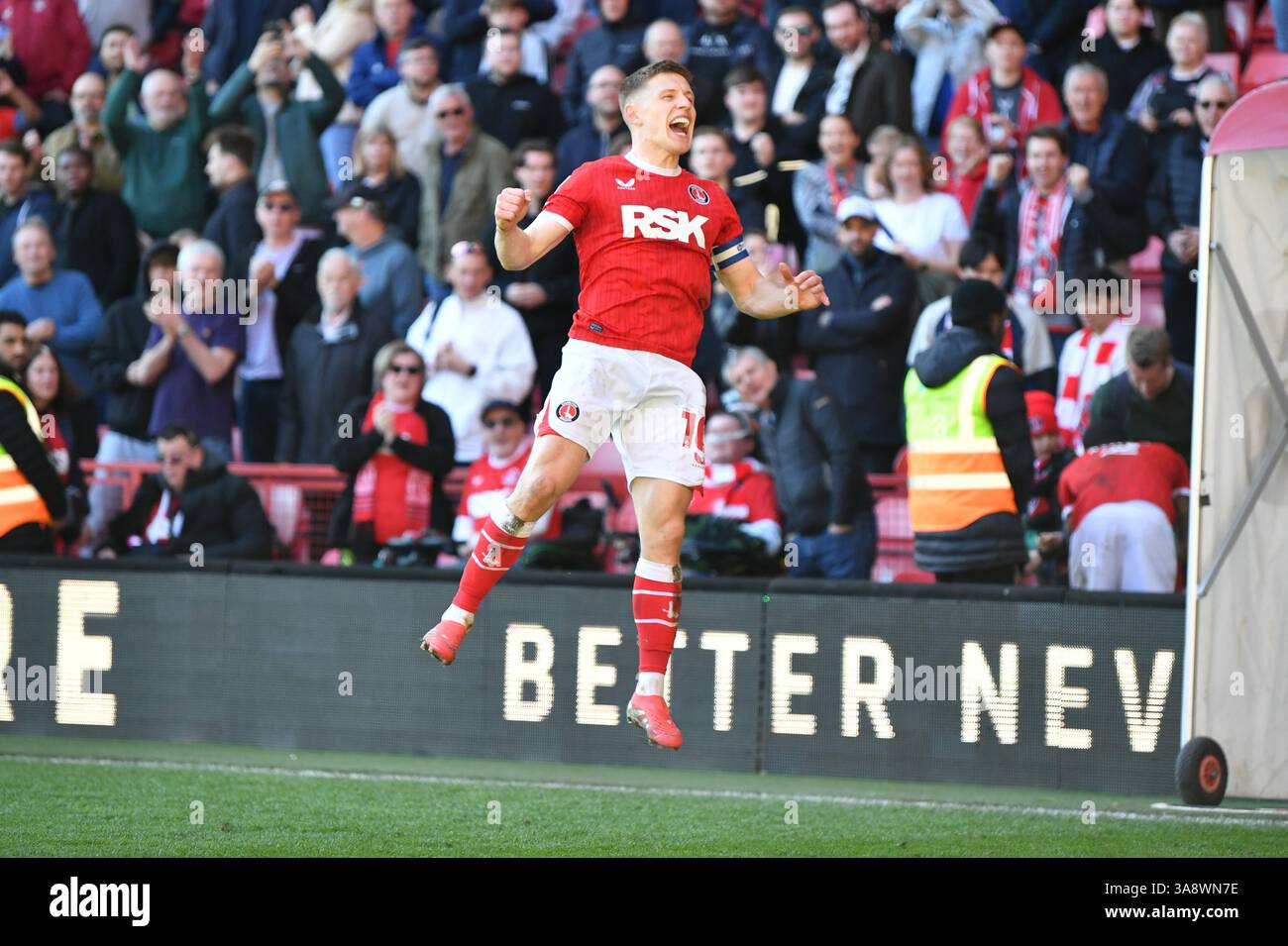 London, England. 29th Mar 2025. Greg Docherty celebrates after the Sky ...