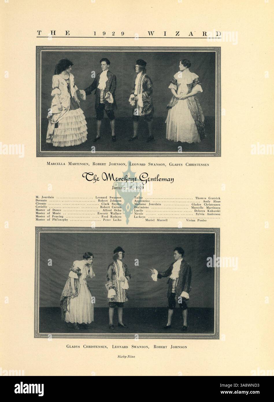 The 1929 'Wizard' yearbook from Edison High School captures key moments, student organizations ...