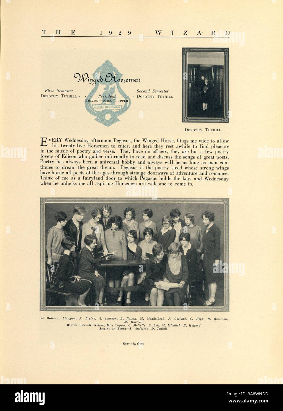 Edison High School's 1929 'Wizard' yearbook highlights student life ...