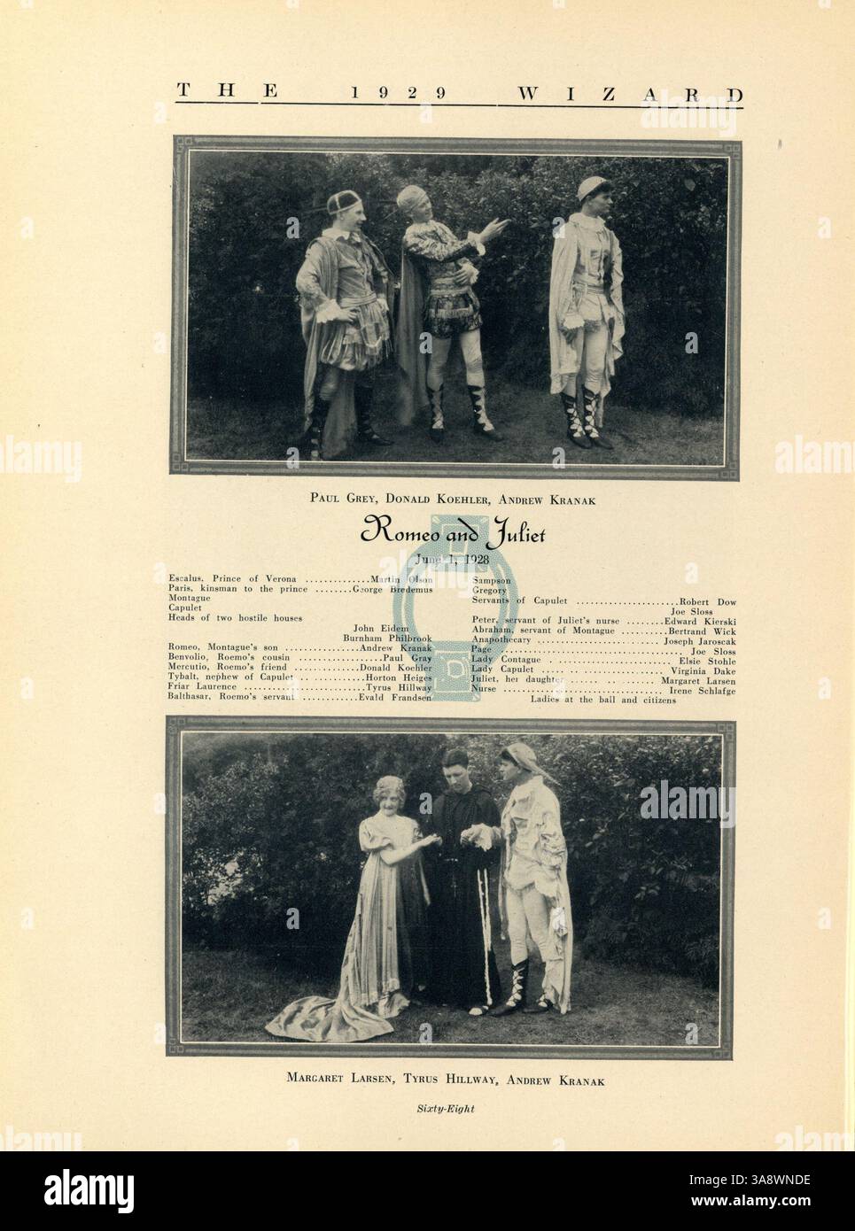 The 1929 'Wizard' yearbook from Edison High School documents the 1928 ...