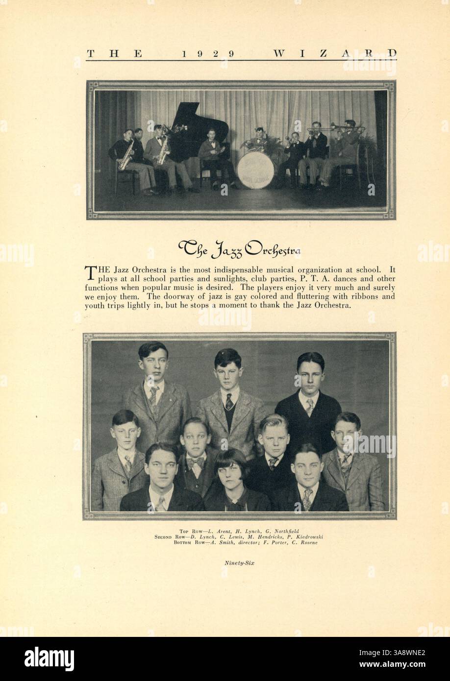 The 1929 'Wizard' yearbook from Edison High School captures the ...