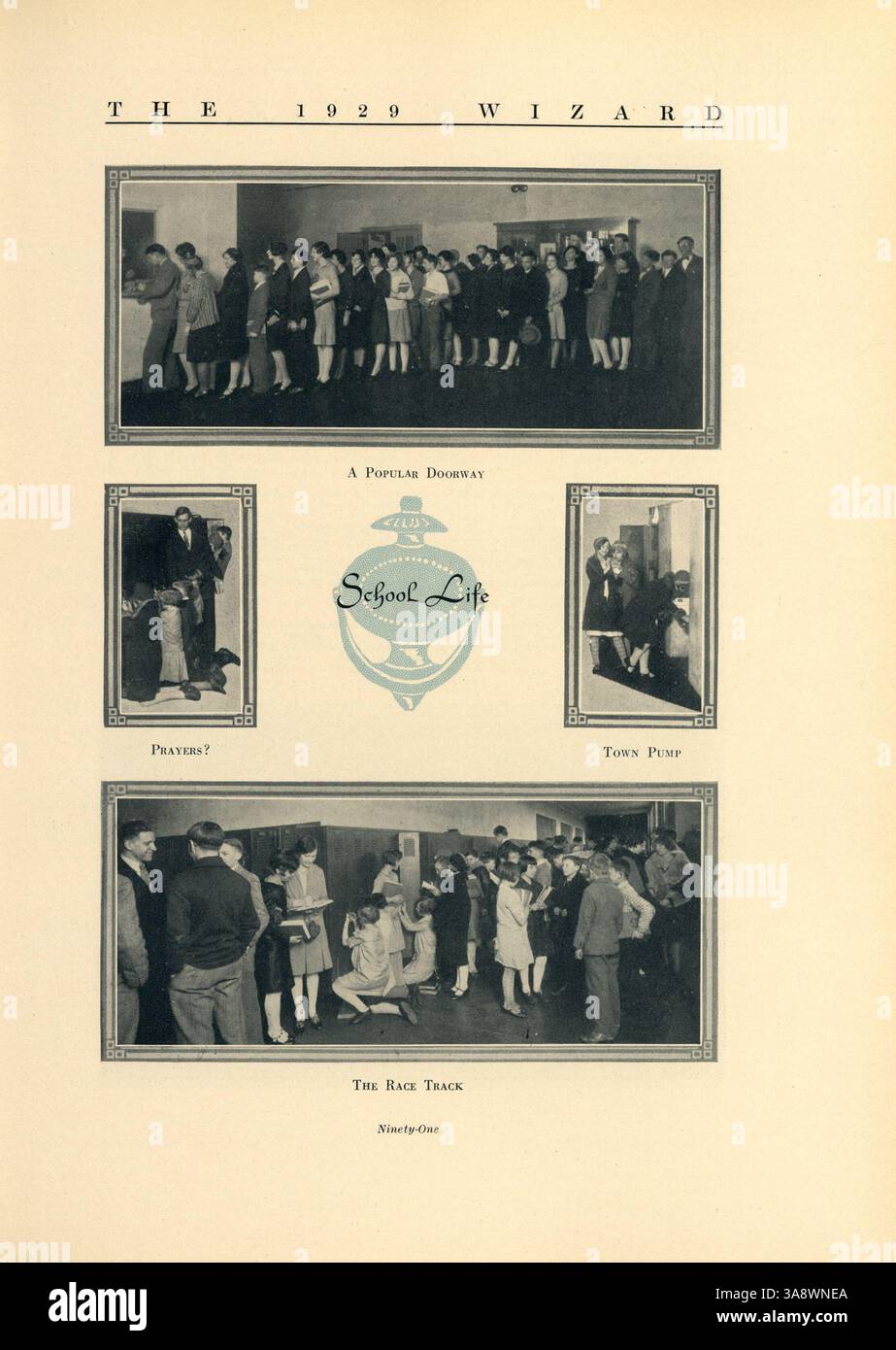 The 1929 'Wizard' yearbook from Edison High School chronicles the academic year, documenting ...