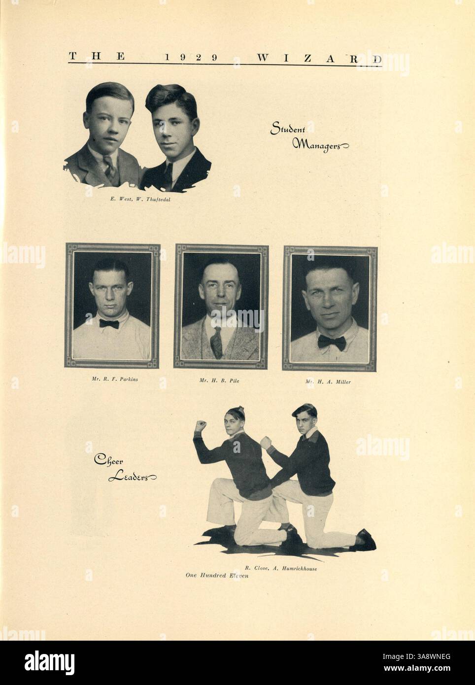 The 'Wizard' yearbook for 1929 from Edison High School showcases ...