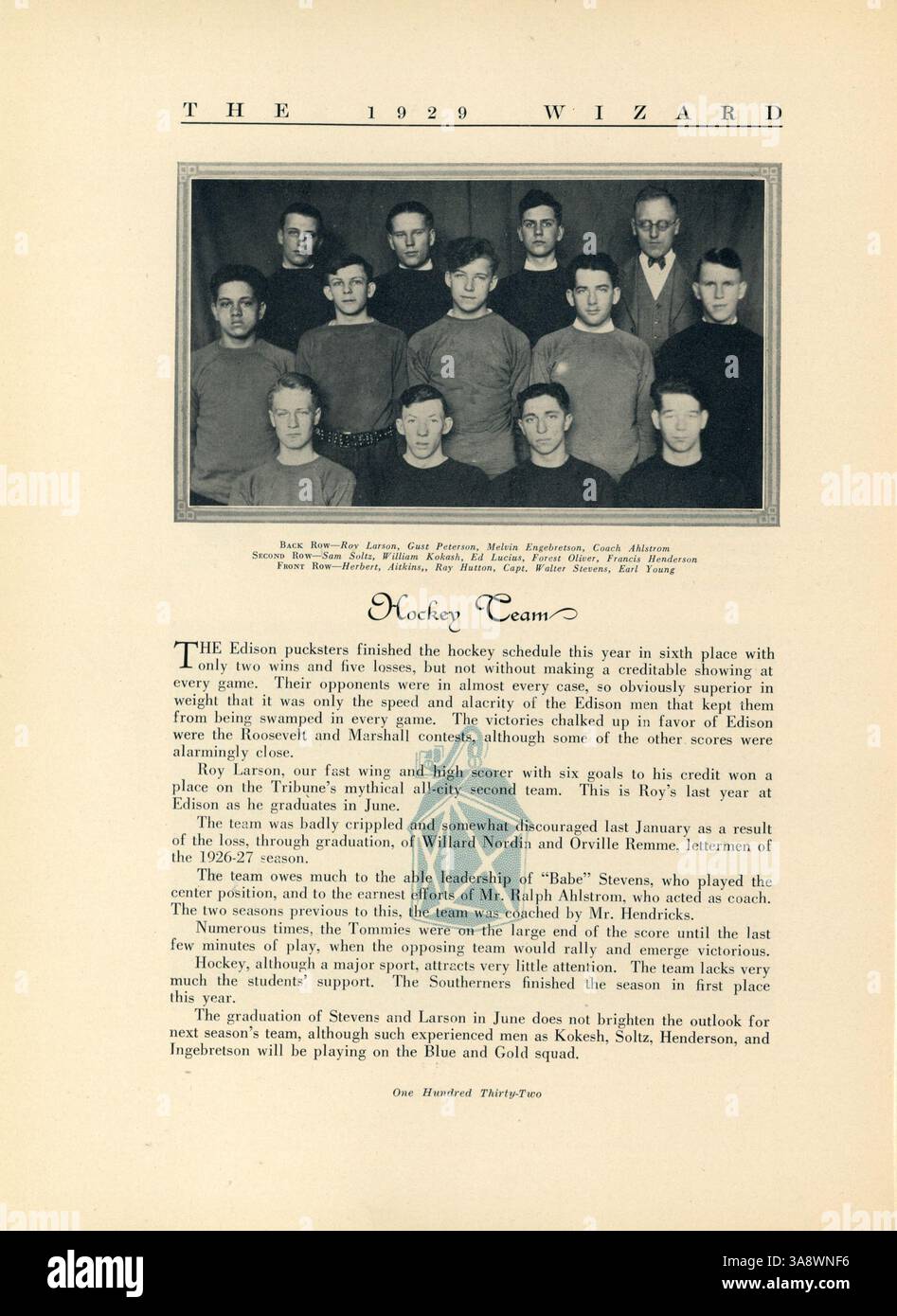 This 1929 yearbook documents the students hi-res stock photography and ...