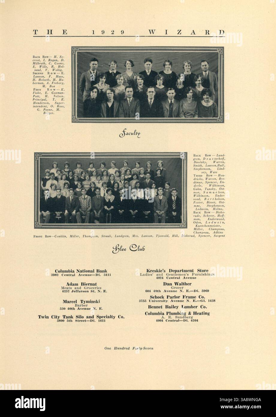 Edison High School's 1929 'Wizard' yearbook reflects the key moments ...
