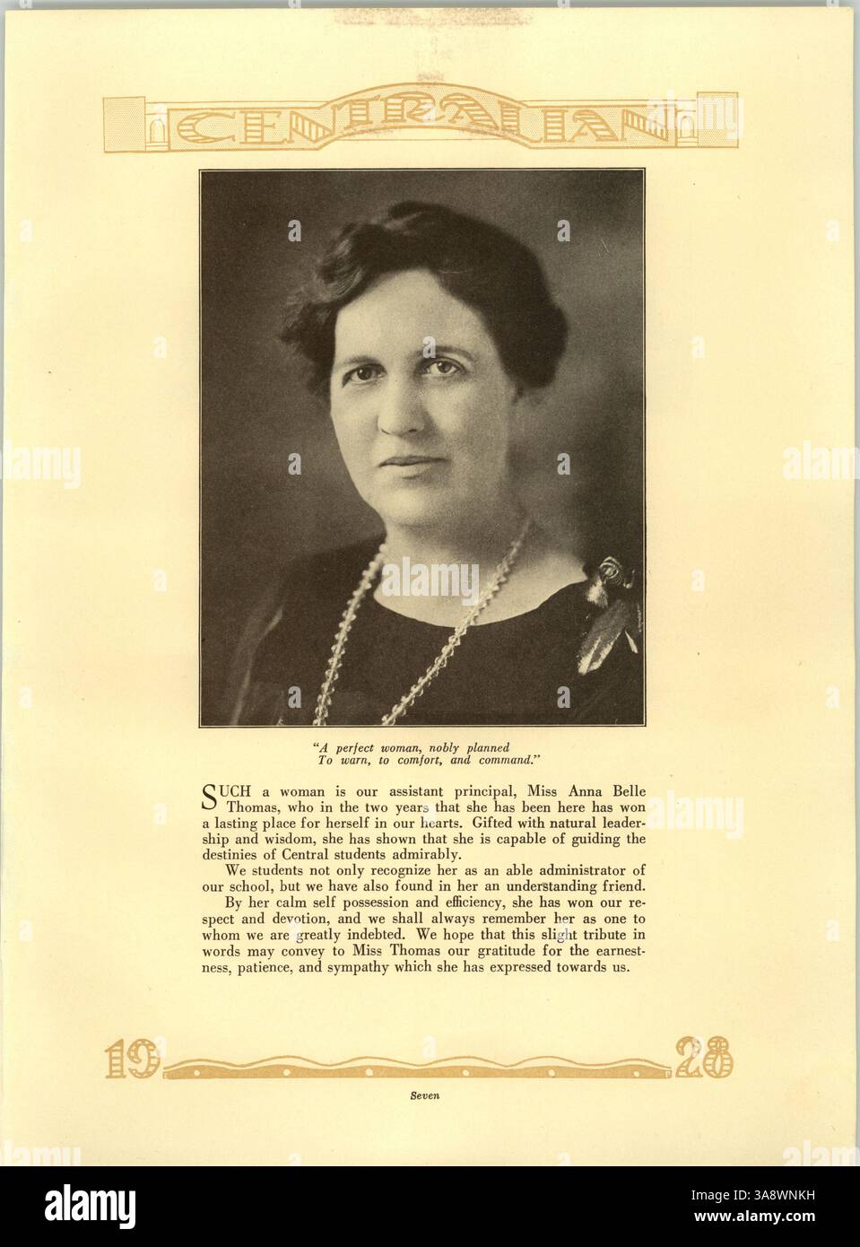 The 1928 'Centralian' yearbook from Central High School captures the student experience ...