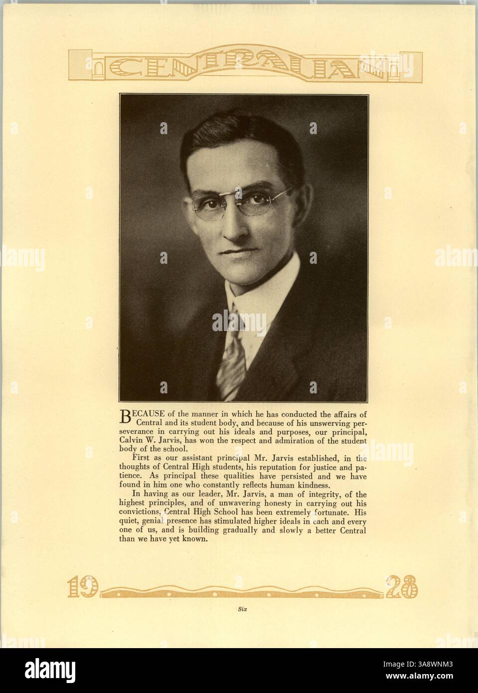The 1928 'Centralian' yearbook from Central High School documents the ...