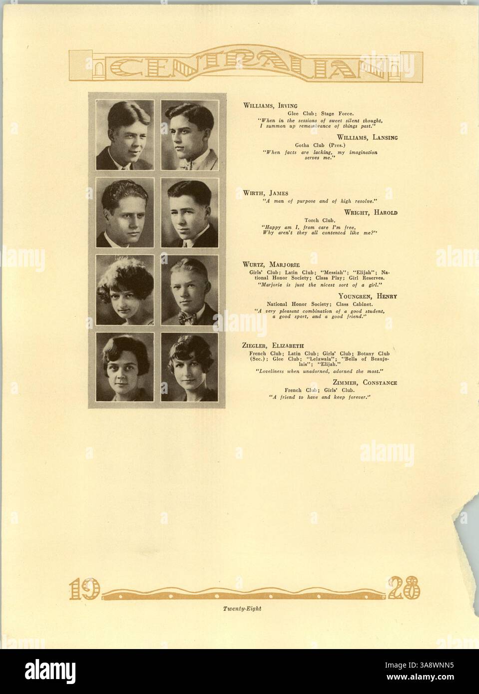 The 1928 Centralian yearbook offers a comprehensive documentation of ...