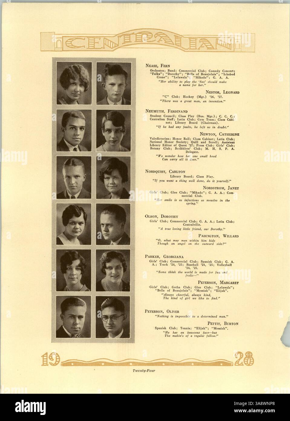 This 1928 yearbook, Centralian, captures the essence of Central High ...