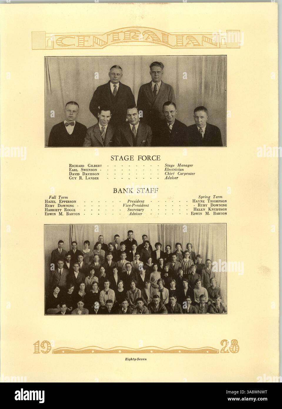 This Centralian yearbook from 1928 documents life at Central High ...