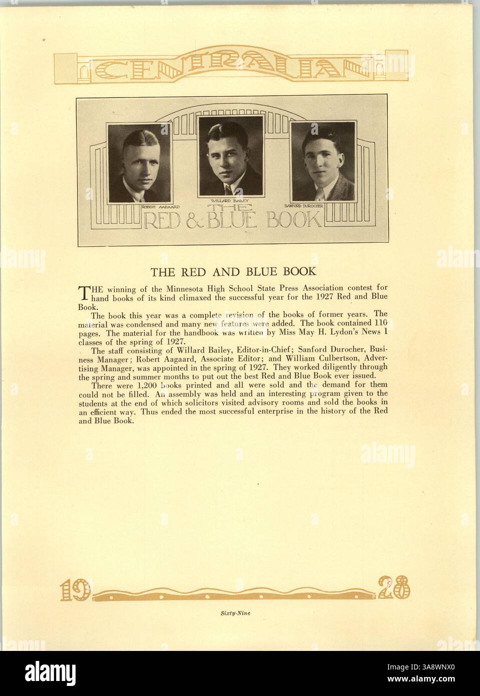 The 1928 edition of centralian yearbook captures the highlights hi-res ...